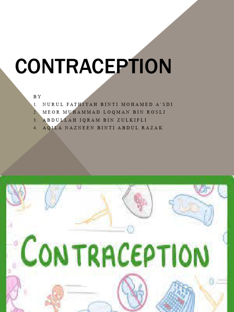 CONTRACEPTION Teaching | PDF | Birth Control | Combined Oral ...