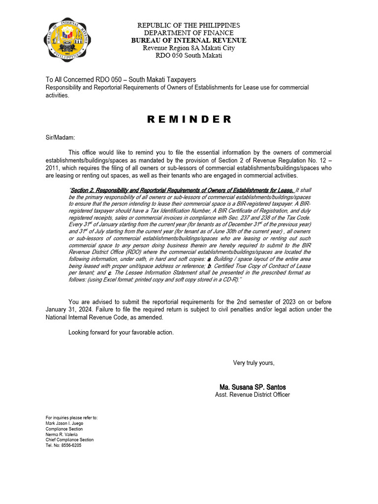 Lessee Information Statement | PDF | Lease | Internal Revenue Service