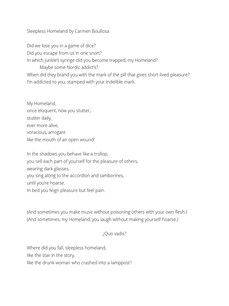 Poems (Week 7-11) | PDF