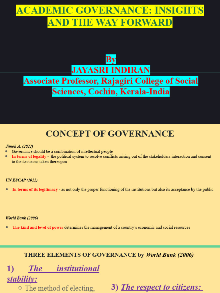 Academic Governance | PDF | Governance