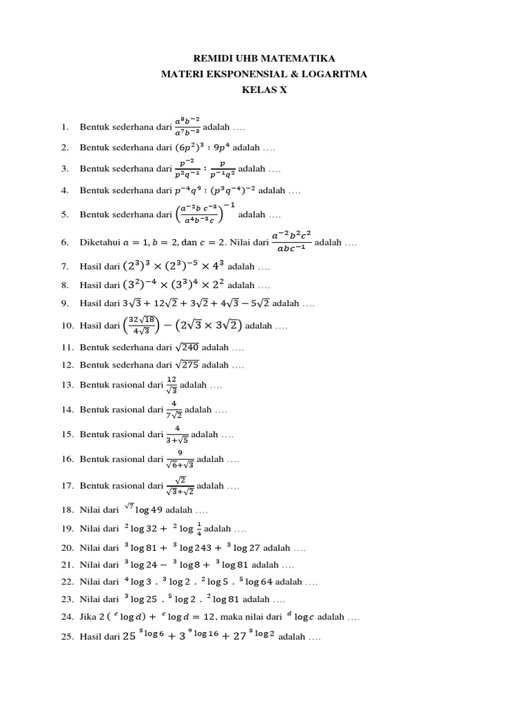 UHB 1 Kelas X TP 2022'2023 - Remidi | PDF
