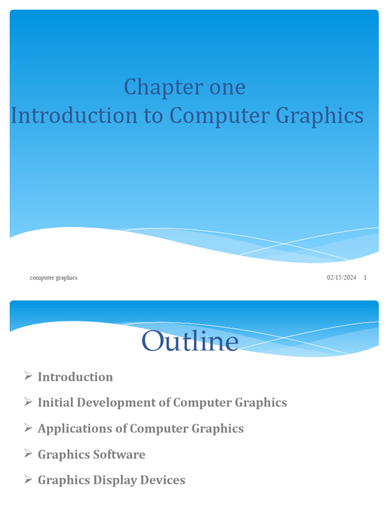 CH 1 | PDF | Computer Generated Imagery | Computer Graphics