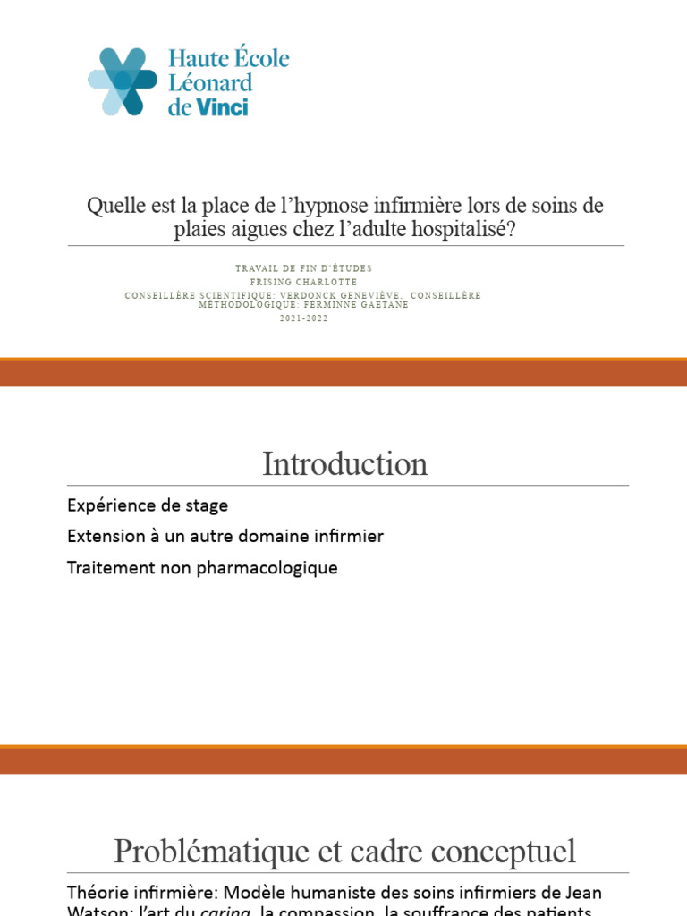 Presentation CF TFE | PDF | Hypnose | Allaitement