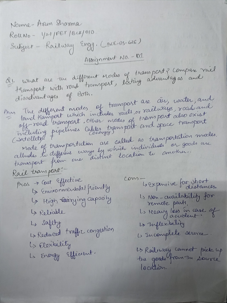 Railway Ass 01 | PDF