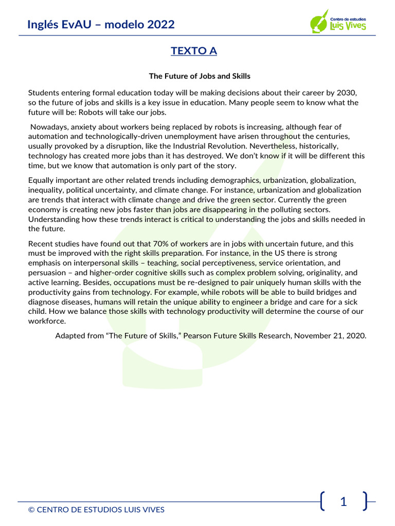 Ingles - Evau - Modelo JOBS | PDF | Popular Culture & Media Studies ...