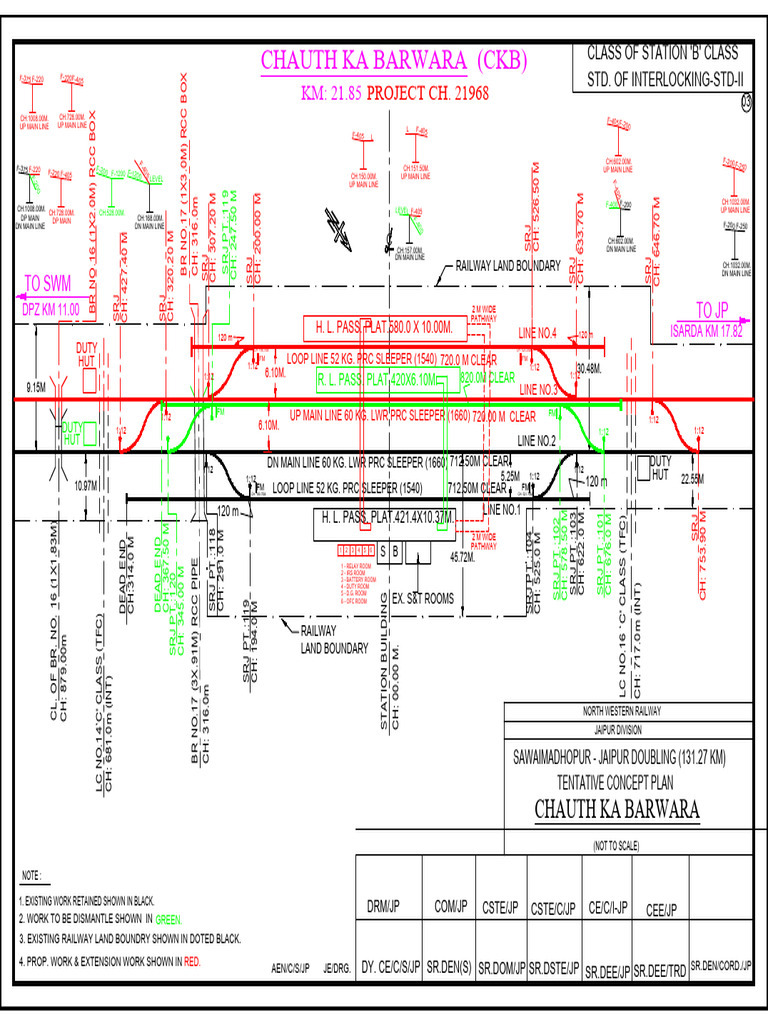 Chauth Ka Barwara Station Plan | PDF