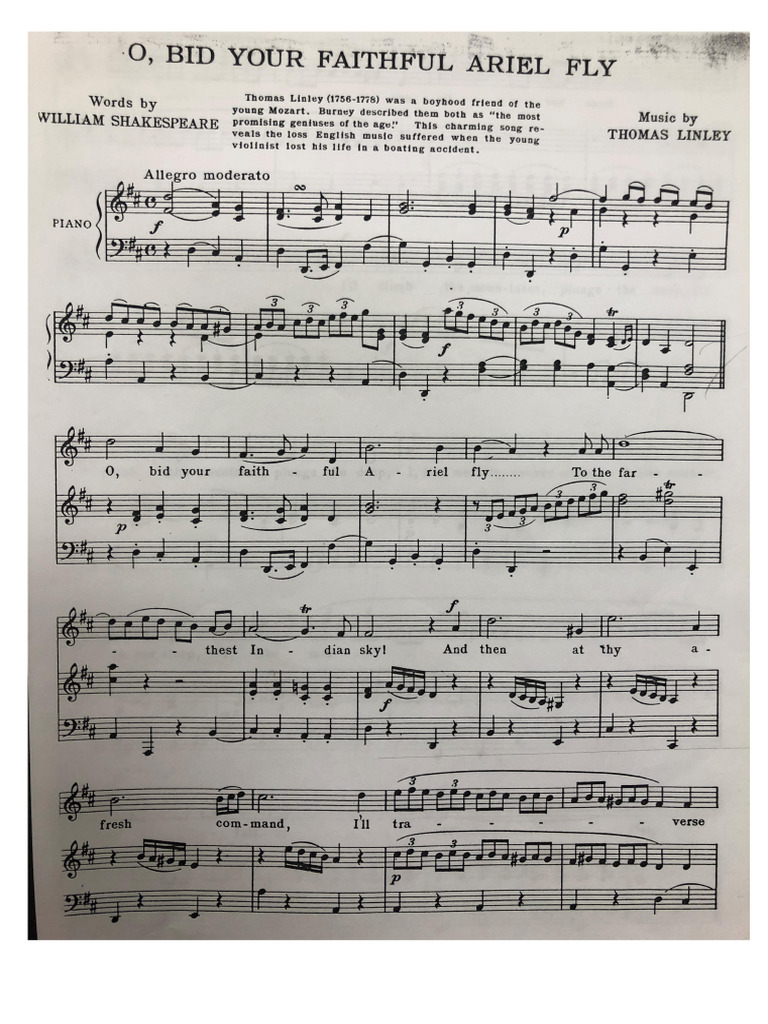 O, Bid Your Faithful Ariel Fly | PDF