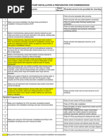 Centrifugal Pump Pre-Commissioning Checklist | PDF | Pump | Lubricant