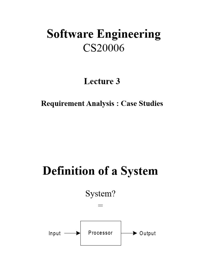 L03 RequirementAnalysisCaseStudies | PDF | Software | Internet & Web