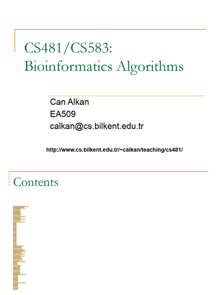 Bioinformatics String Matching Algorithms | PDF | Computing ...