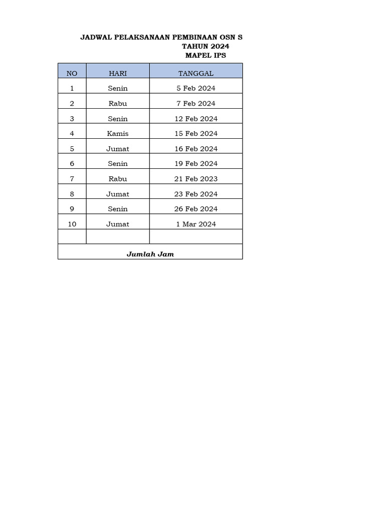 PEMBINAAN OSN IPS 2024 | PDF
