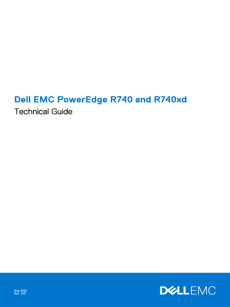 Technical Guide R740 | PDF | Solid State Drive | Computer Architecture