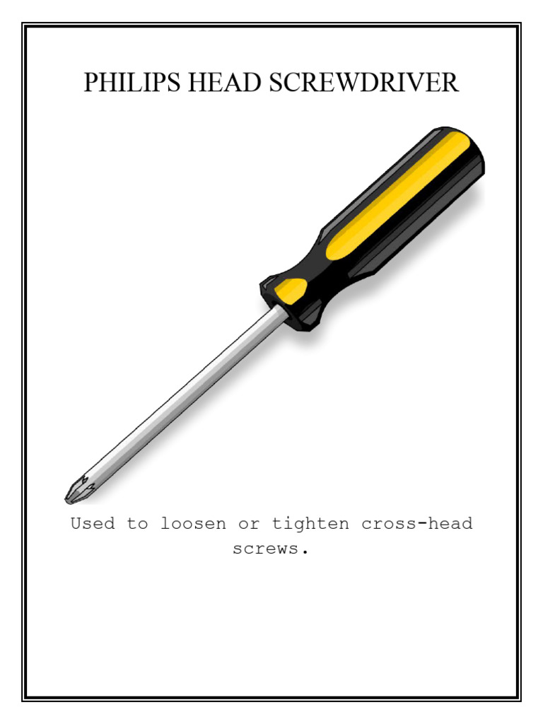 Philips Head Screwdriver | PDF