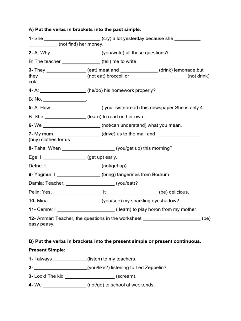 Prep Worksheet | PDF | Linguistic Typology | Language Mechanics