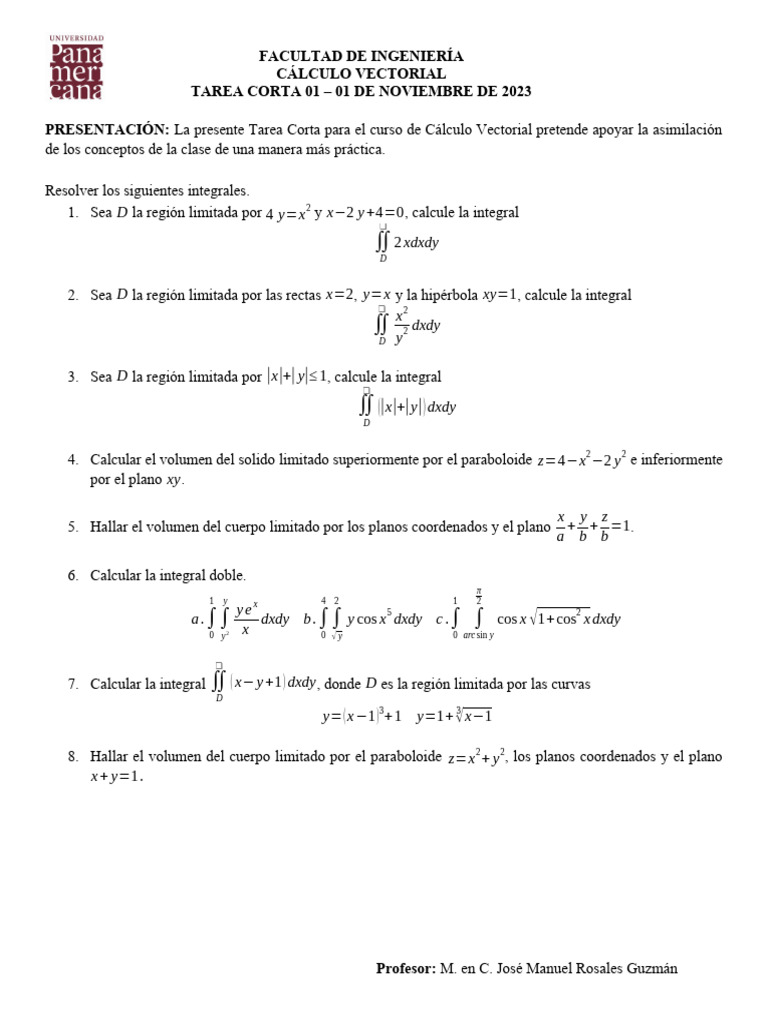TC CV 011 | PDF | Integral | Física Matemática