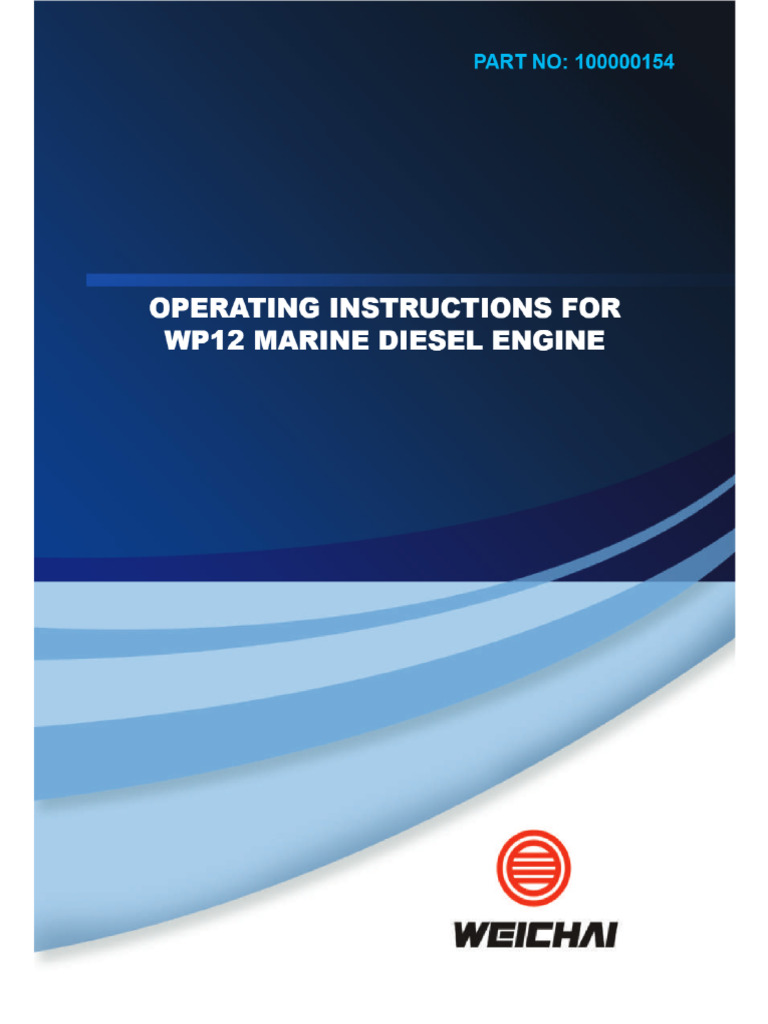 GENERADOR WEICHAI WP12 Operating Manual | PDF