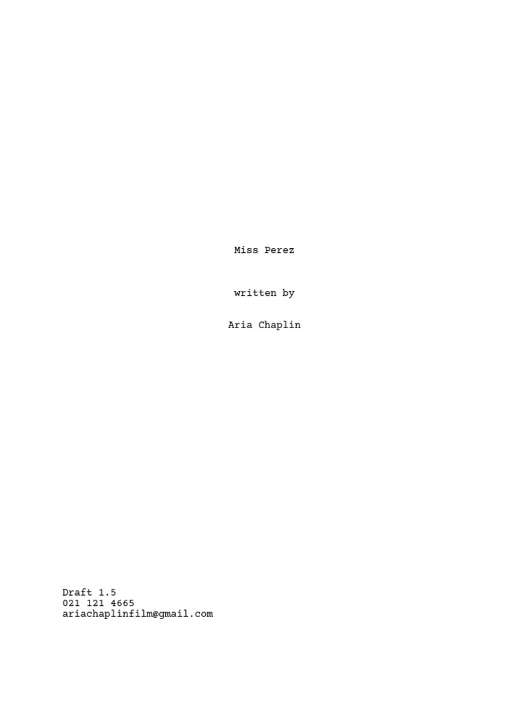 Miss Perez 1.5 | PDF | Coffeehouse