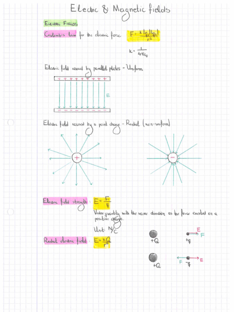 Topic 5. Electric and Magnetic Fields | PDF