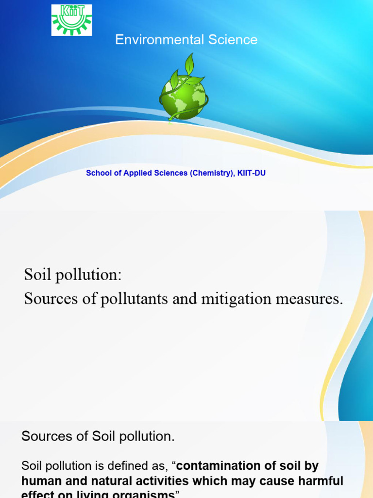 Soil Pollution | Download Free PDF | Waste | Water Pollution
