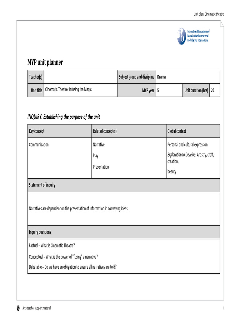 Planner Cinematic Theatre en | PDF | Thought | Knowledge