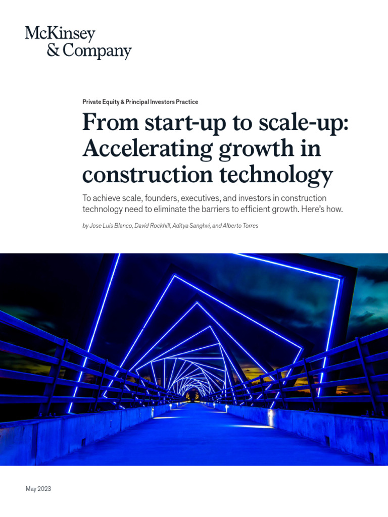 From Start Up To Scale Up Accelerating Growth in Construction ...