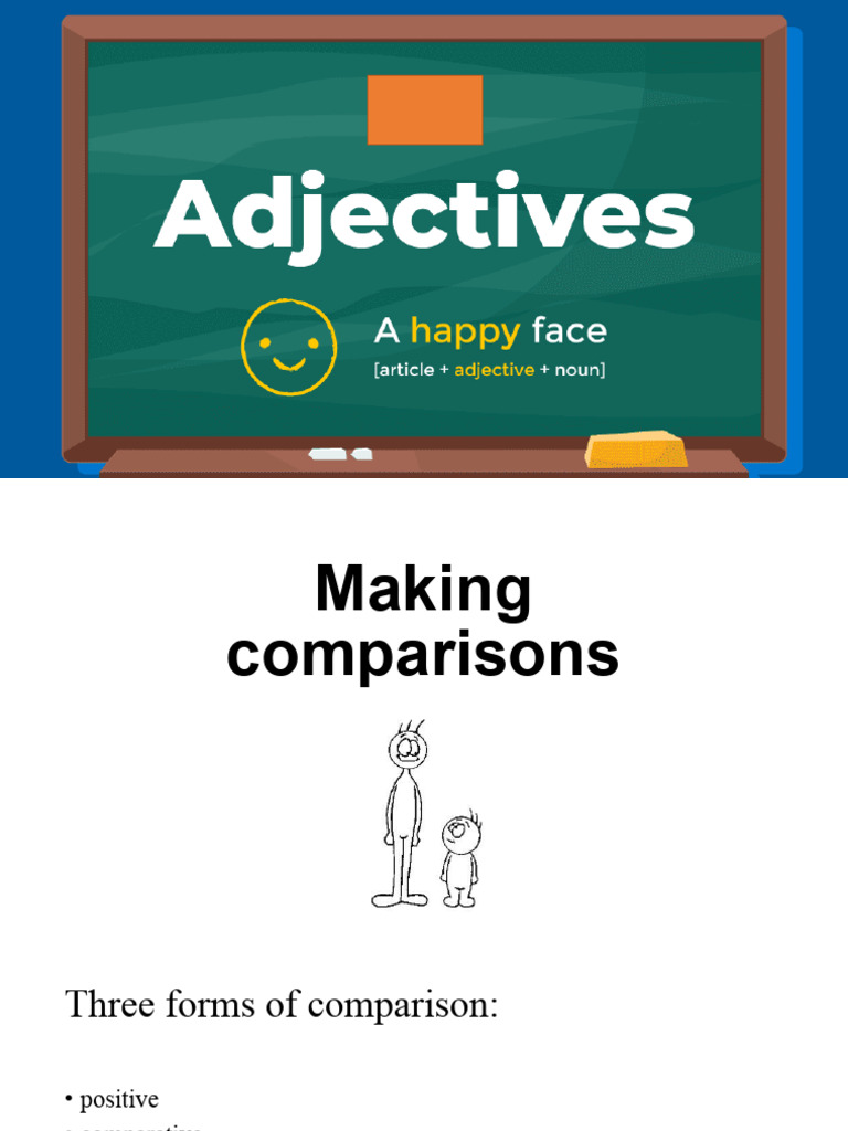 Adjectives Comparison | PDF | Adjective | Linguistics