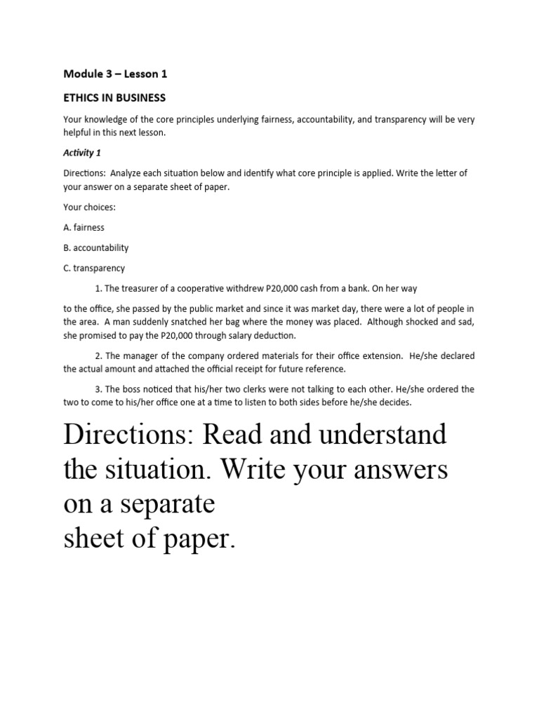 Business Ethics Module 3 | PDF | Business | Economies