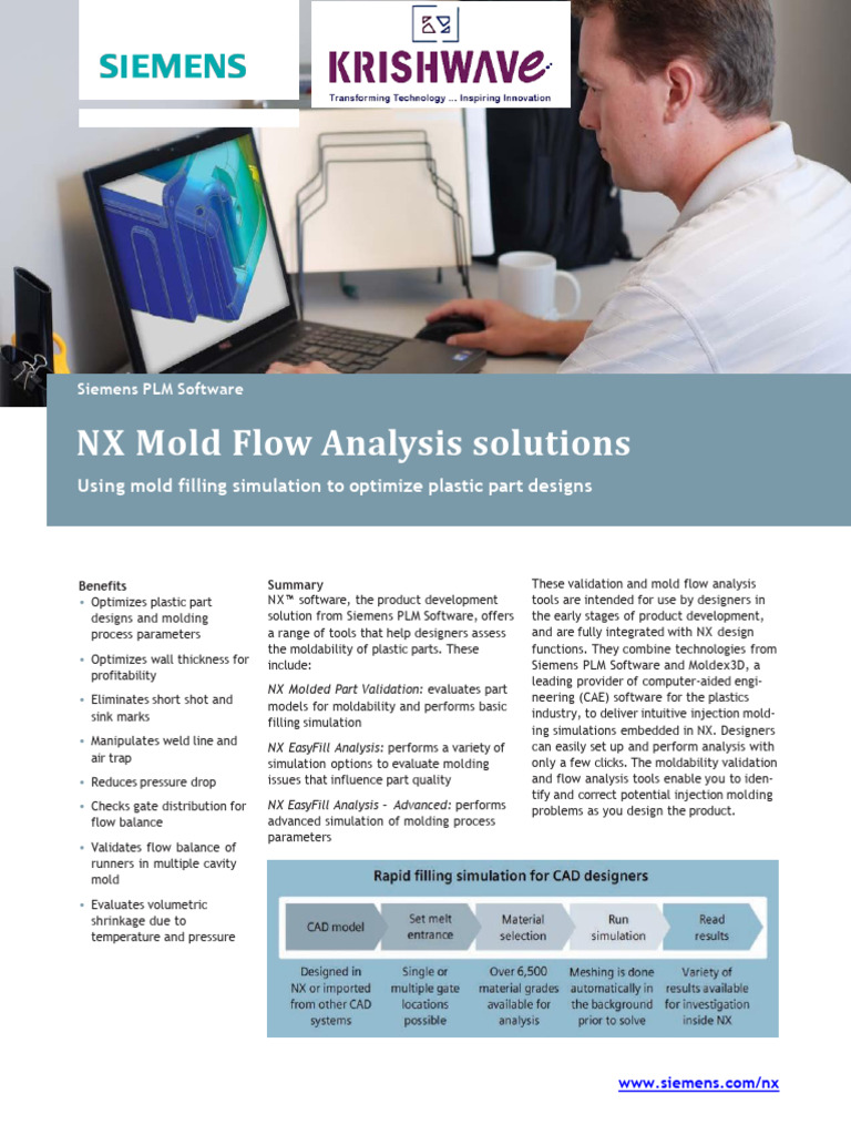 NX Mold Flow Analysis Solutions 1 | PDF | Simulation | Product Lifecycle