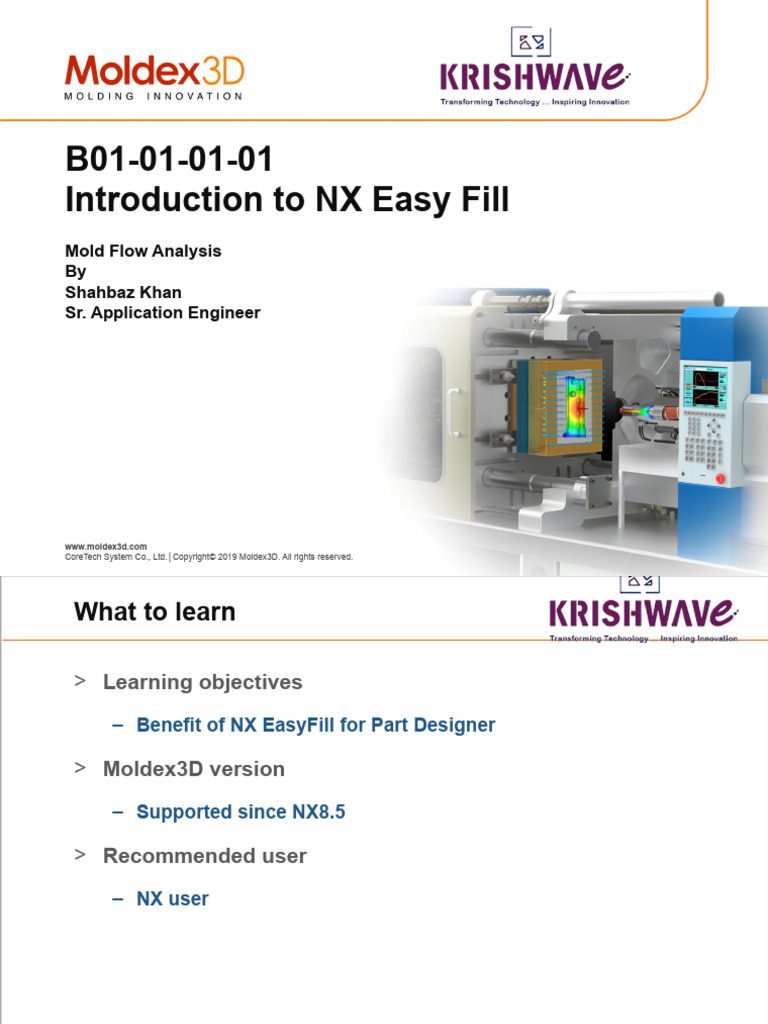 B01-01-01-01 Introduction To NX EasyFill | PDF | Shear Stress | Simulation