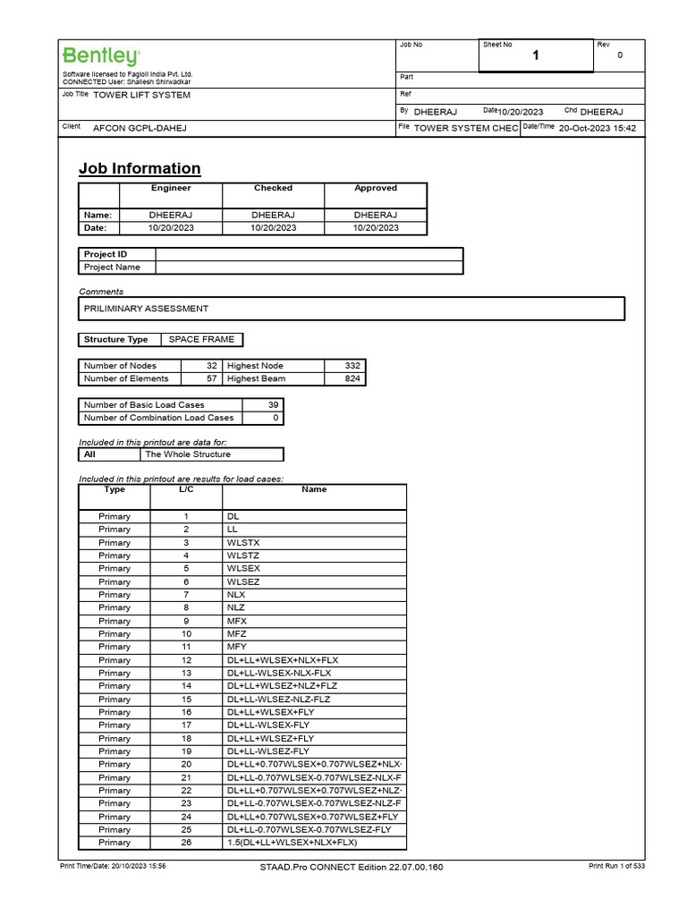 Staad Output-1 | PDF | Computing