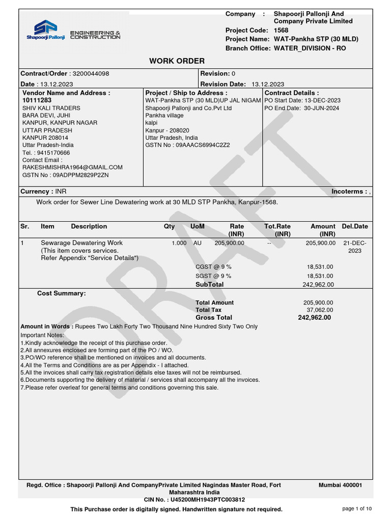 Shiv Kali Traders | PDF | Indemnity | Invoice