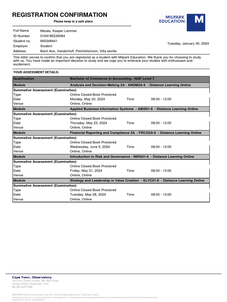 Welcome Pack | PDF | Identity Document
