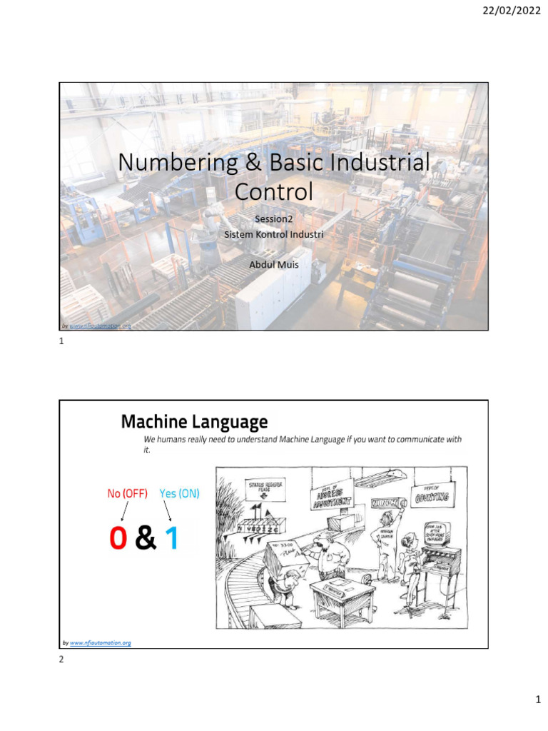 Sesi 2 - Numbering and Basic Industrial Control | PDF | Switch ...
