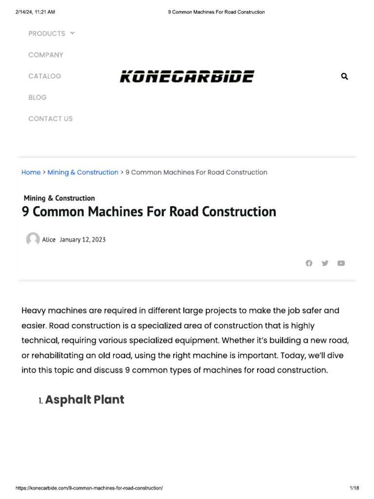 Road Machines | PDF