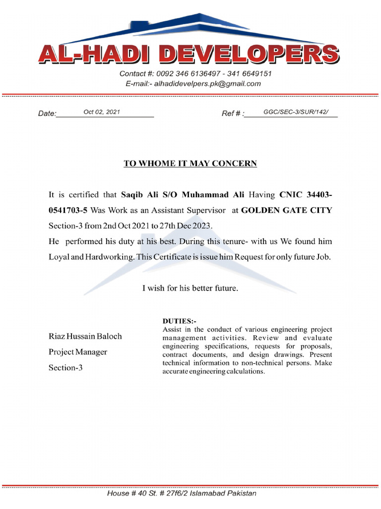 1-Al-Hadi Developers | PDF