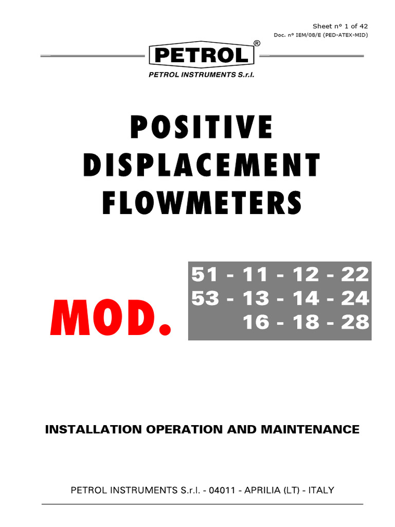 Manual 51 28 | PDF | Flow Measurement | Valve