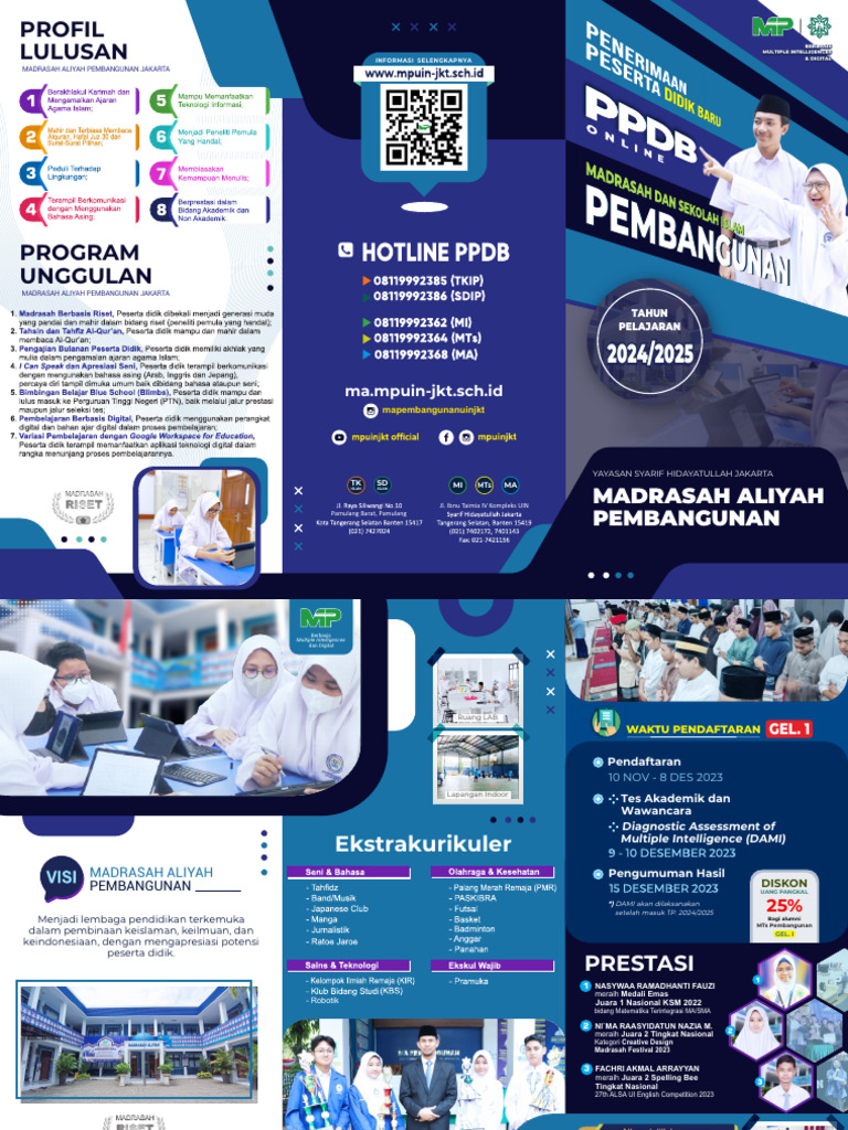 Brosur PPDB Madrasah Pembangunan 2024 | PDF