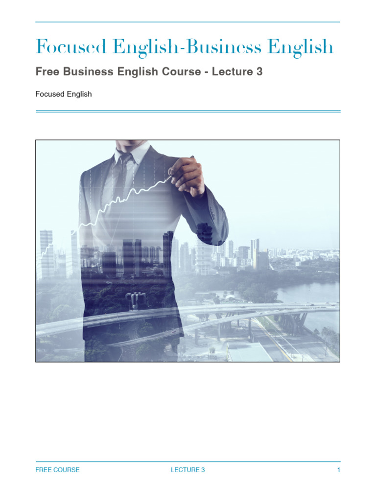 Free Course Lecture 3 (US) | PDF | Lecture | English Language