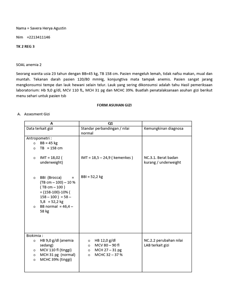 146 - Savera Herya A NCP Anemia 2 | PDF