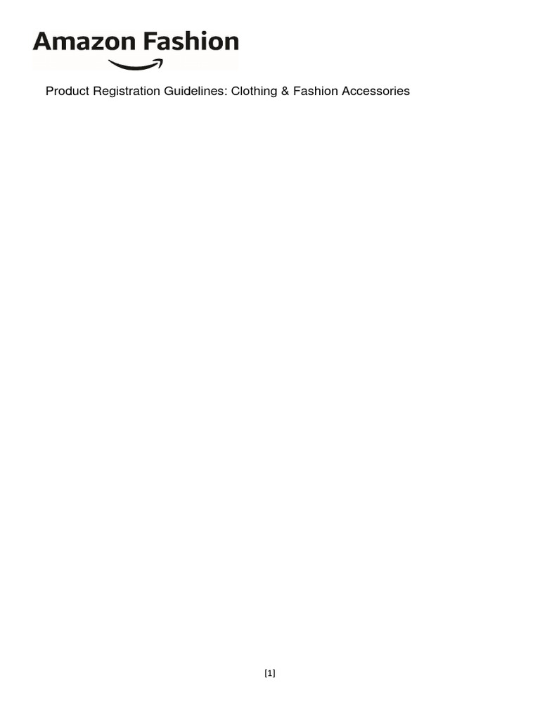 Amazon Clothing Listing Guidelines | PDF | Clothing | Dress