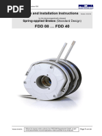 Precima FDB Spring Loaded Brakes | PDF | Brake | Electric Motor