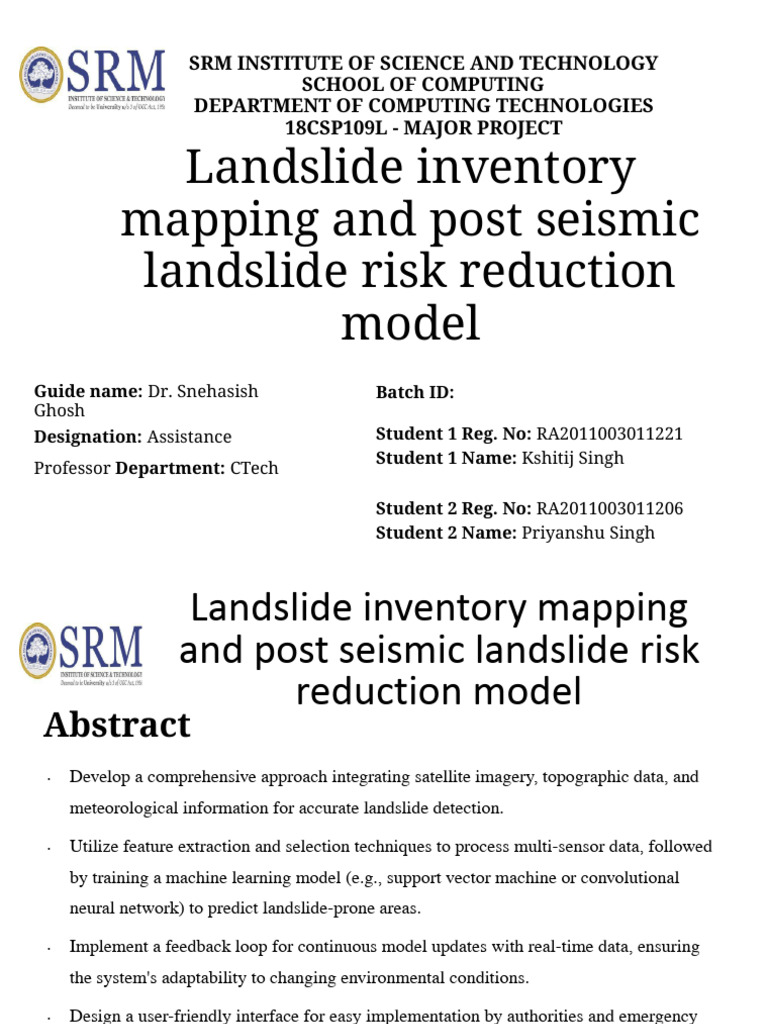 Landslide Detection Using Machine Learning Pdf Landslide Deep Learning