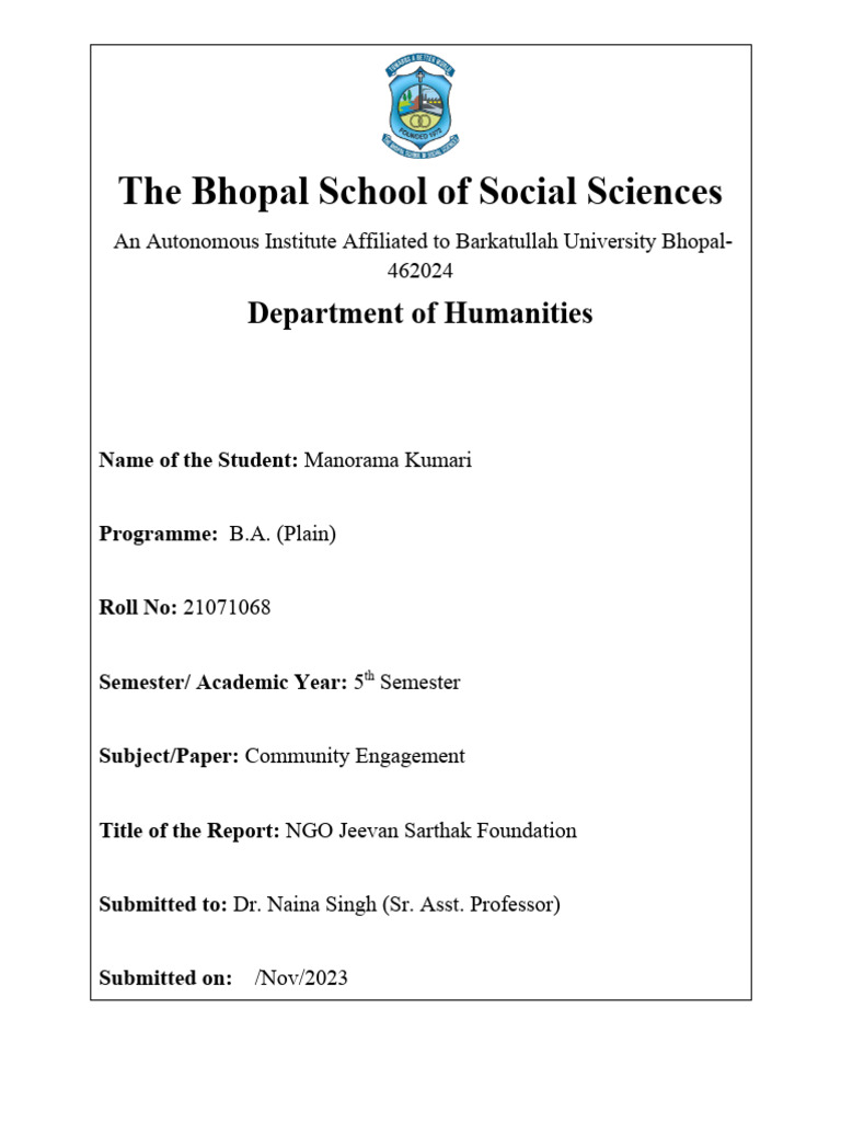 Main Report | PDF | Non Governmental Organization | Community