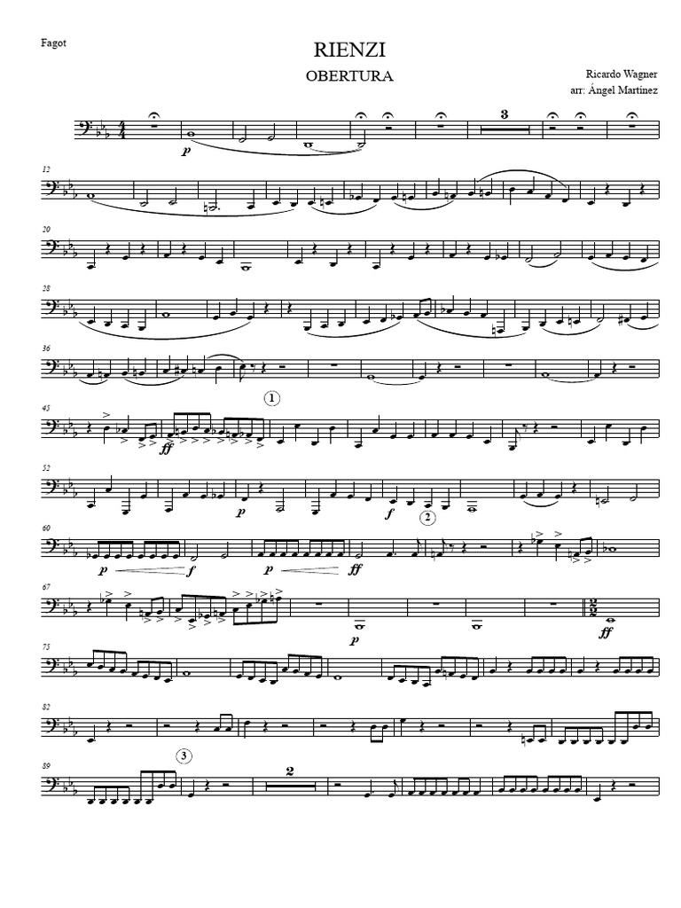 Fagot Rienzi | PDF | Works | Richard Wagner