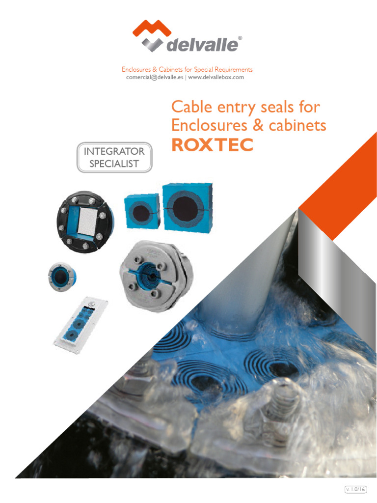 PASACABLES Roxtec Cable Entry Delvalle v.1.0-16 | PDF | Electromagnetic ...