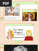 For Anne Gregory Summary, Explanation, Word meanings Class 10 | PDF ...