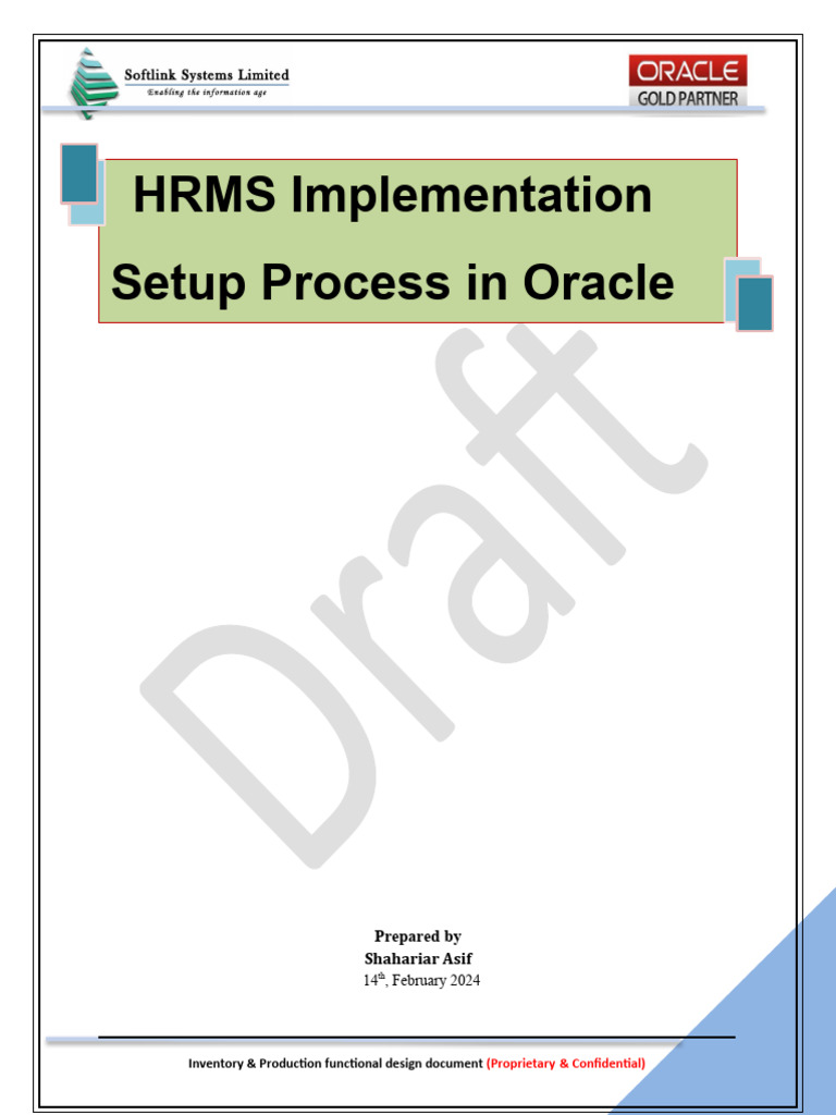 HRMS Implementation Setup Process | PDF | Systems Engineering | Computer Science