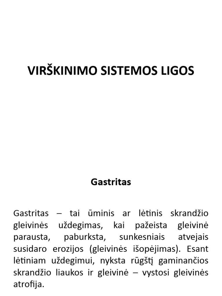 Virškinimo Sistemos Ligos | PDF