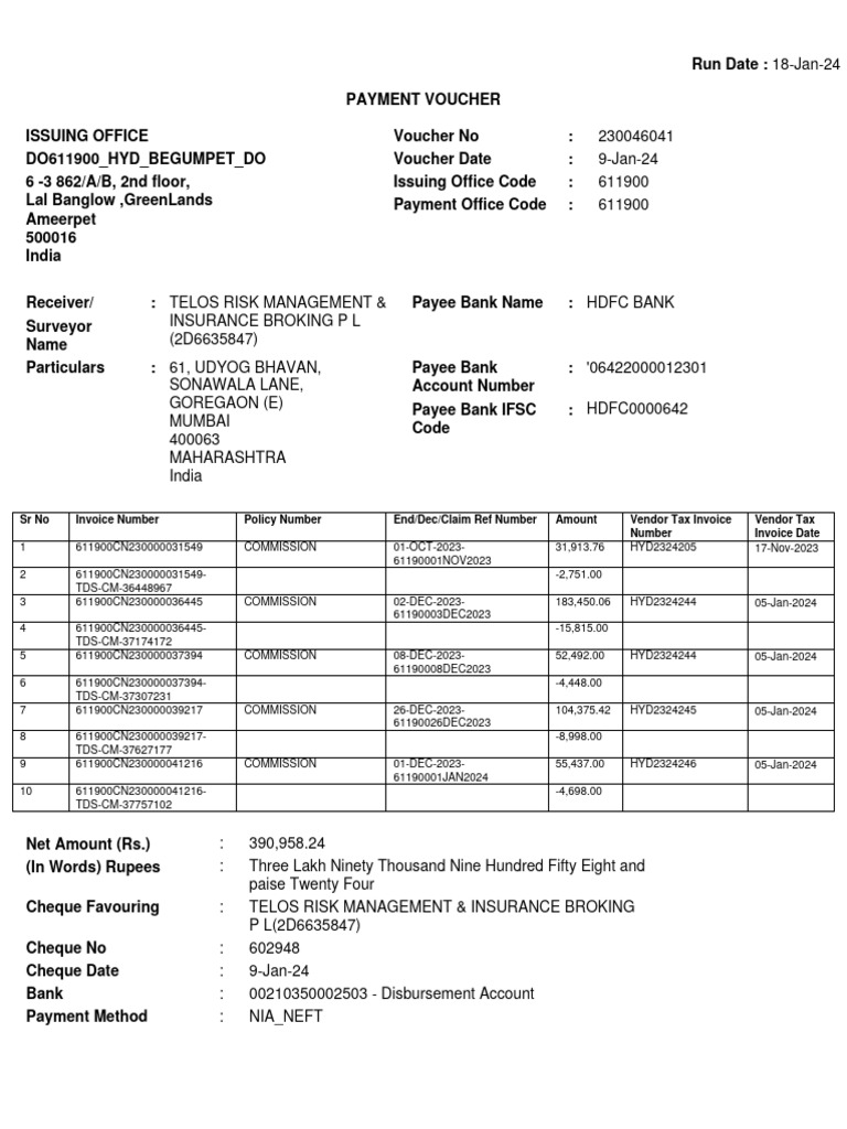 Telos Payment | PDF | Payments | Cheque