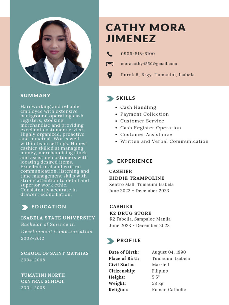 Cathy Jimenez CV | PDF